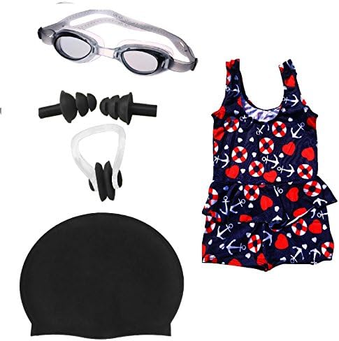 Buy GOLDEN GIRL Girls Swimming Kit with Swimming Costume Swimming ...