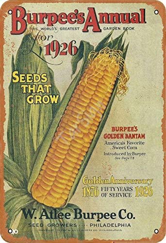 Amazon.com: TarSign Burpee'S Annual 1926 Seeds That Grow Vintage Tin ...
