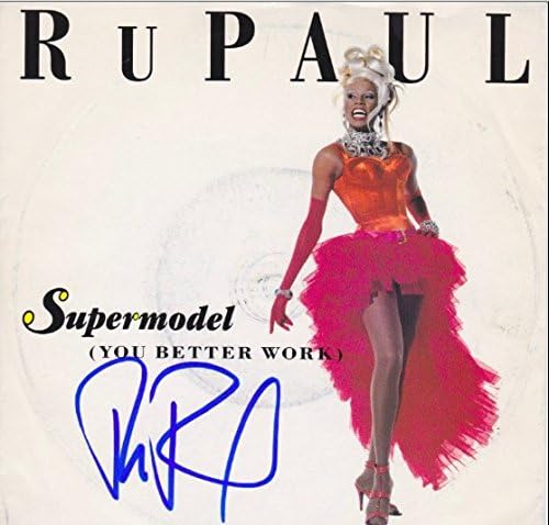 RuPaul signed Supermodel 7" lp at Amazon's Entertainment Collectibles Store
