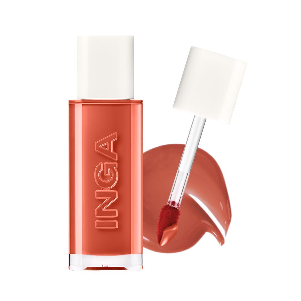 Amazon.com : INGA Water Glow Lip Tint – [BROOK] | Hydrating, Glossy ...