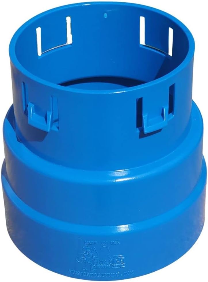 Amazon.com: French Drain Man 4" Corrugated Pipe Adapter (to 4" PVC) PVC ...