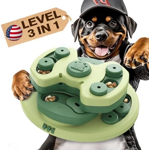 Amazon.com: DUDULOVY Dog Puzzle Toys, Level 3 in 1 Puzzle Toys for Dogs ...