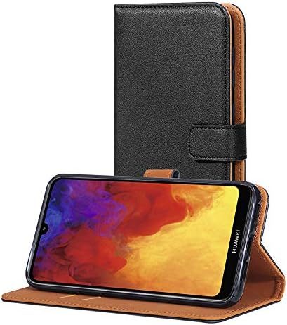 for Huawei Y6 2019 / Honor 8a Case, Embossed Premium PU Leather Folio ...