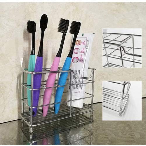 Buy Stainless Steel Bathroom Toothbrush Toothpaste Holder Racks Stand ...