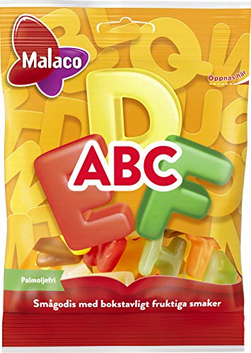 Amazon.com : Malaco ABC Fruit Chewy Candy 2 packs of 70g : Grocery ...