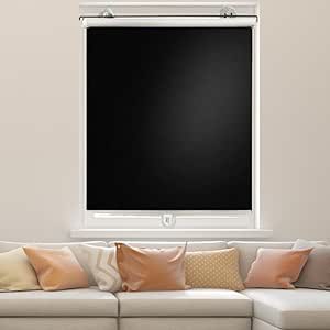 Amazon.com: No Drilling Blackout Roller Shades with 3 Suction Cups 27"×49" Temporary Portable ...