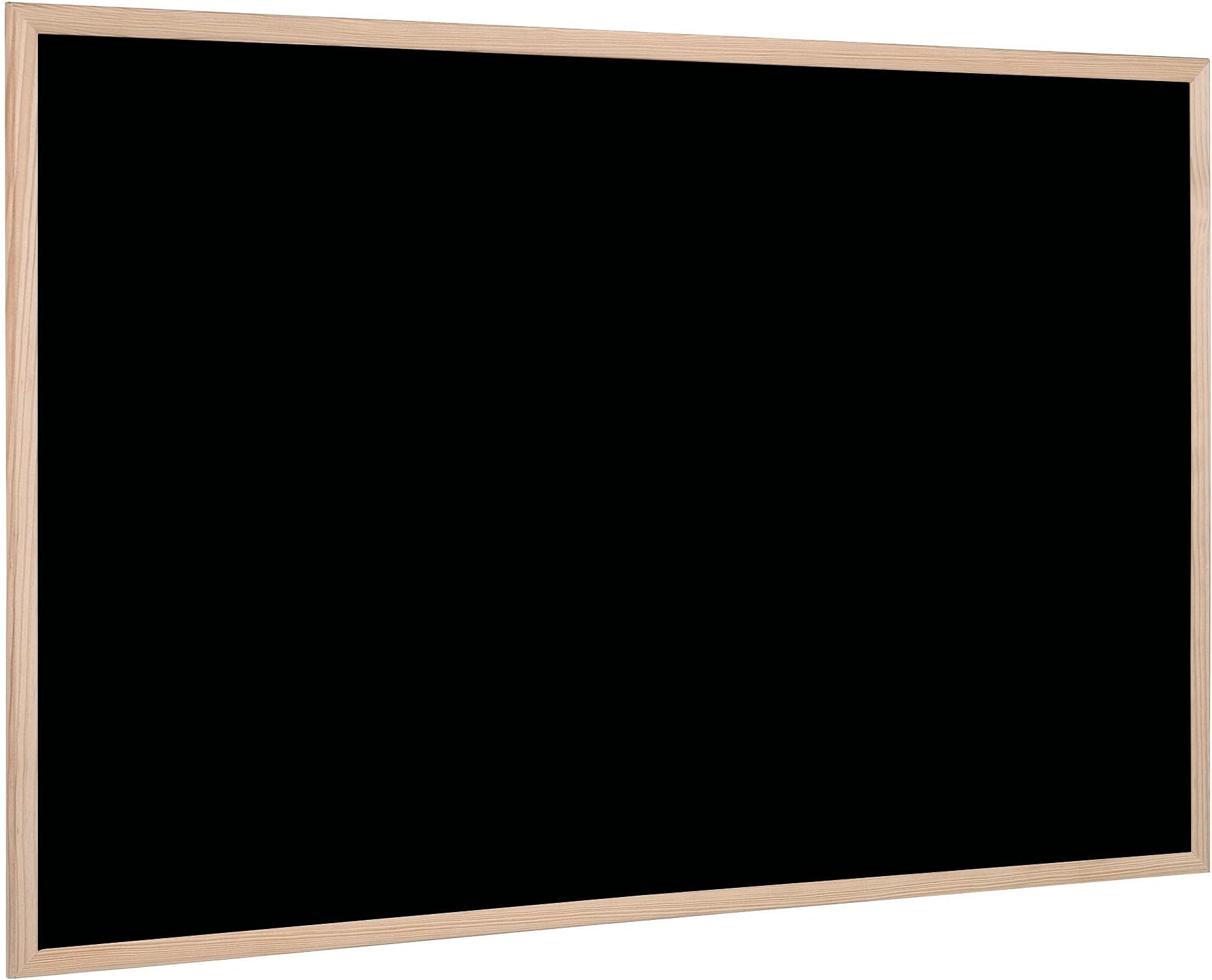 Framed Chalkboard/Blackboard (83 x 63cm), Wood, Black, A1 (83 x 63 x 1 ...