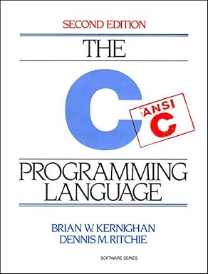Amazon.com: C Programming Language, 2nd Edition: 9780131103627: Brian W. Kernighan, Dennis M ...