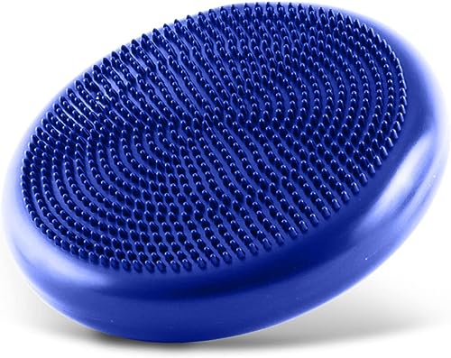 Yoga Wobble Board Inflatable Balance Pad Cushion for Improving Core ...