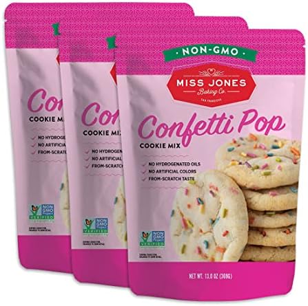 Amazon.com : Miss Jones Baking 90% Organic Cookie Mix, Non-GMO, Vegan ...