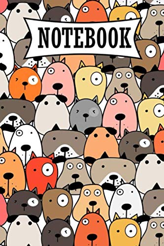 Dog notebook journal: Cute Colorful Dog notebook college ruled ...