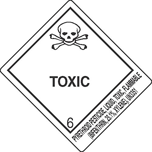 GC Labels-L331P3002, Pyrethroid Pesticide, Liquid, Toxic, Flammable ...