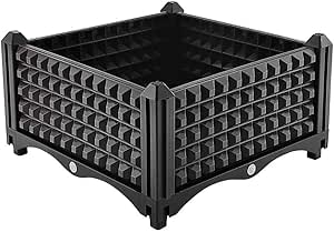 Amazon.com: Raised Planter Grow Box Rectangular Flowerpot Elevated ...