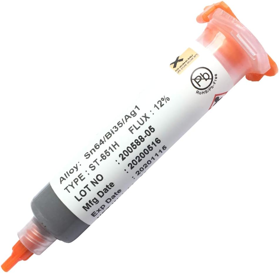 35g RoHS Lötpaste bleifrei Sn64/Bi35/Ag1 in Spritze Lötzinn Flux12% Stannol : Amazon.de: Baumarkt