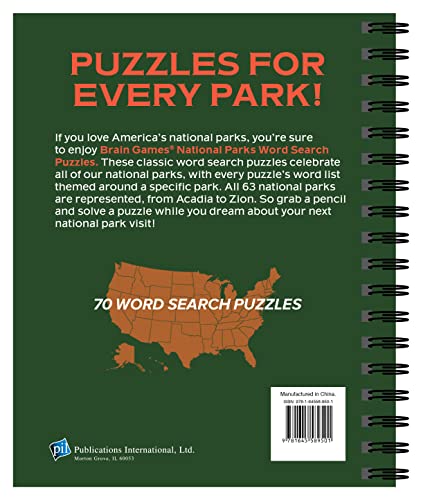 Snapklik.com : Brain Games - National Parks Word Search Puzzles ...