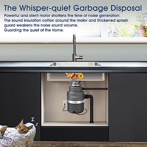 Snapklik.com : Chooba Garbage Disposal 1HP, Continuous Feed Food Waste ...