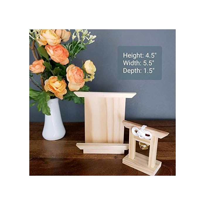 Buy Shinto Ofuda Stand with Torii Gate. Ofudatate. Small kamidana ...