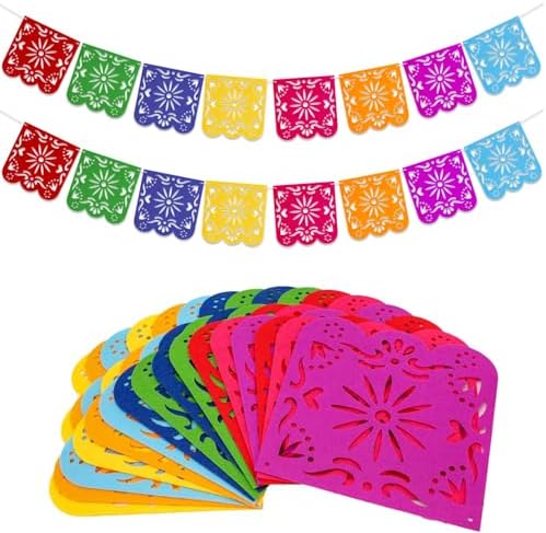 Amazon.com: Colorful Dia de Muertos decoration Small Size 2 Pack Tissue ...