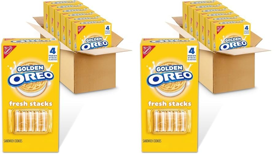 Snapklik.com : OREO Fresh Stacks Golden Sandwich Cookies, Bulk Travel ...