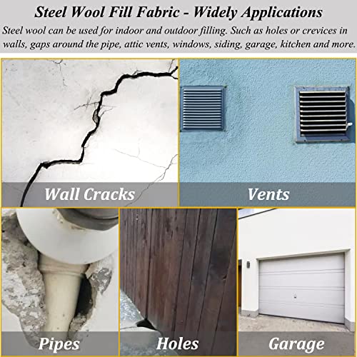 Snapklik.com : 5PACK Steel Wool Fill Fabric DIY Kit For Mice Control ...