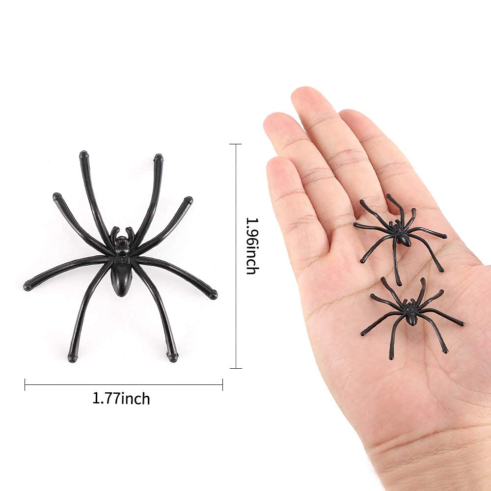 Fake Spiders Halloween Party Favors Plastic Realistic Bugs - Bats ...
