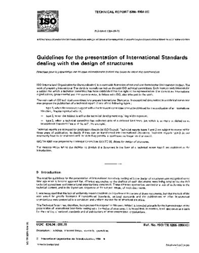 ISO/TR 8266:1984, Guidelines for the presentation of International ...