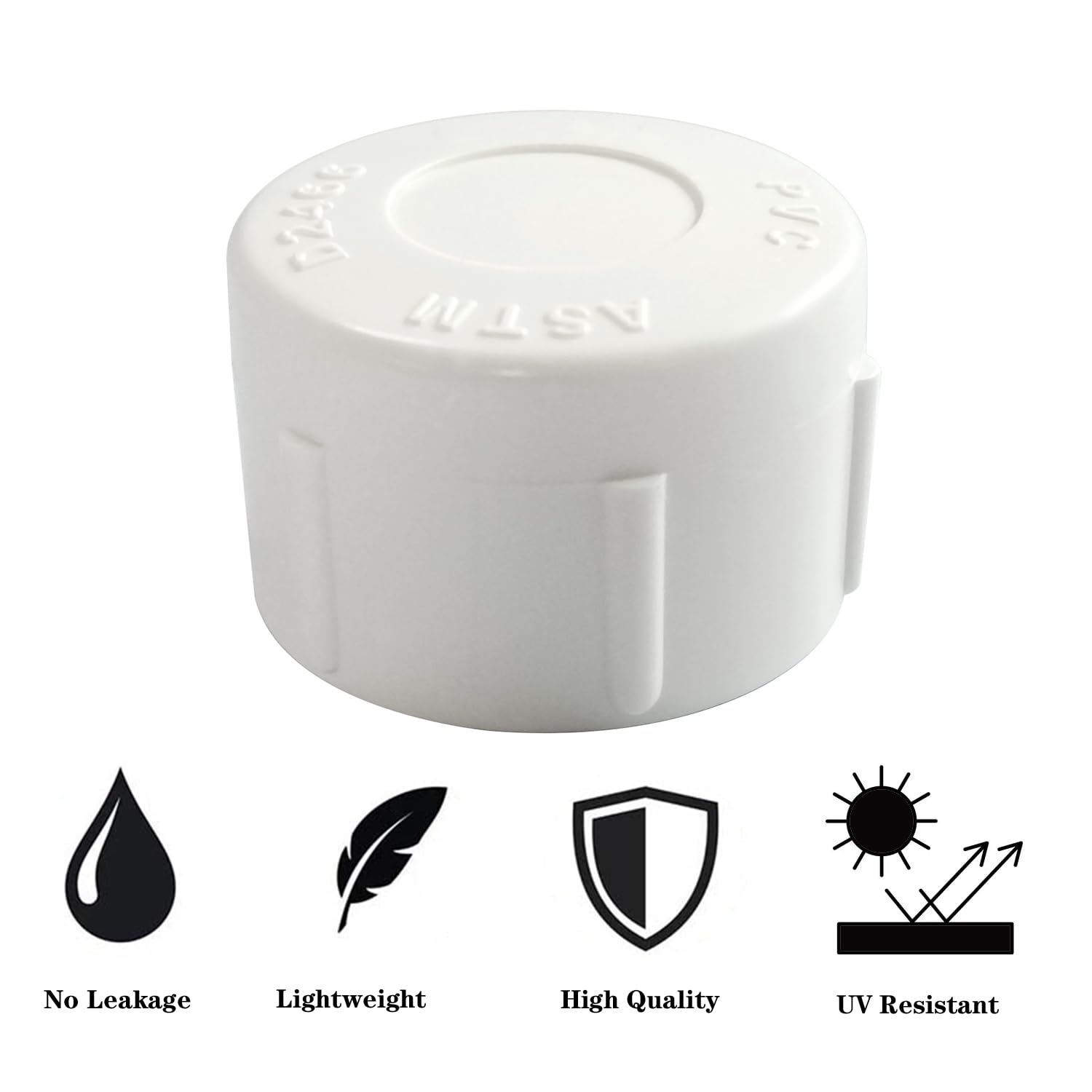 Snapklik.com : 3/4 Inch PVC Pipe Fitting End Female Thread Cap Plug ...