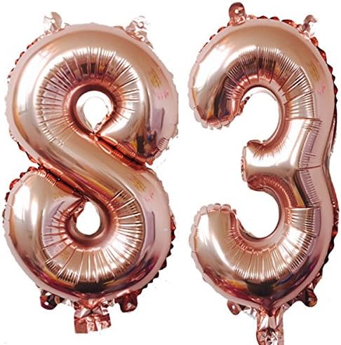 Amazon.com: 40inch Rose Gold Foil 78 Helium Jumbo Digital Number ...