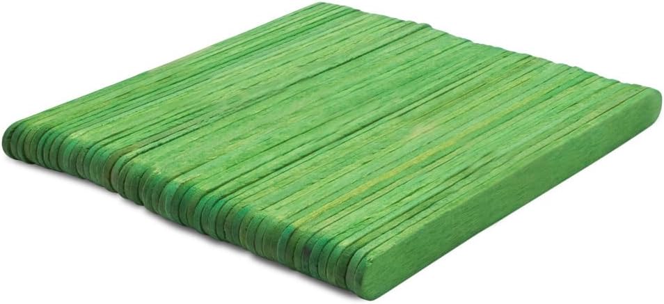 Amazon.com: Green Popsicle Sticks for Crafts 4-1/2 inch, Pack of 500 ...