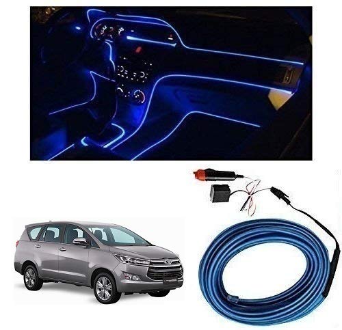 After Cars EL Wire Car Interior Ambient Neon Light for Innova Crysta ...