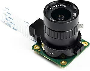 Waveshare 6mm Wide Angle Lens for Pi, 6mm Focal Length, 63° Field Angle ...