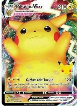 Amazon.com: Pikachu VMAX - SWSH062 - Promo - NM/M - New - 25'TH ...