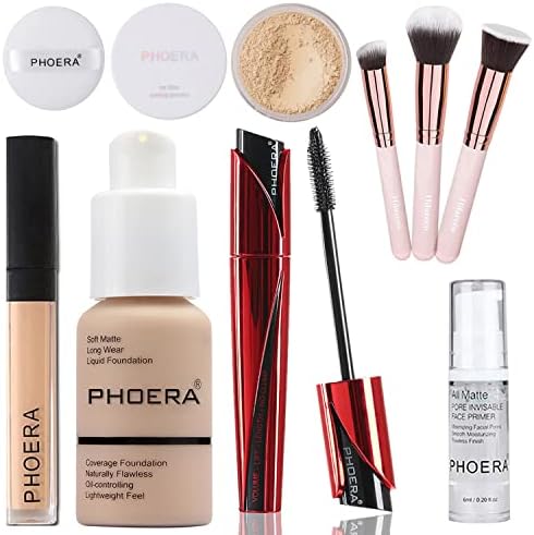 Amazon.com : PHOERA Foundation,PHOERA 9D Mascara,PHOERA Makeup ...