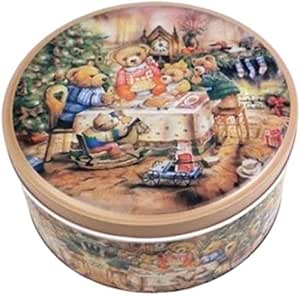 DOTBUY-SHOP Boite Metal Boite a Biscuit Ronde Boite Metallique avec ...