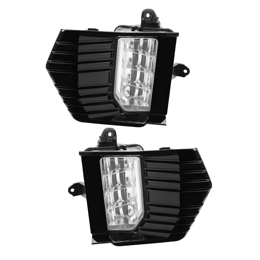 Amazon.com: Fog Lights Clear Front Bumper Lamps+Bezel+Switch Heavy Duty ...