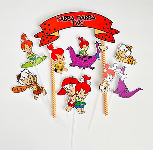 Amazon.com: Personalized Stone Age Themed Cake Topper : Home & Kitchen