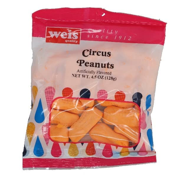 Amazon.com : Weis Quality, Peg Candy Circus Peanuts, 4.5 Ounce ...