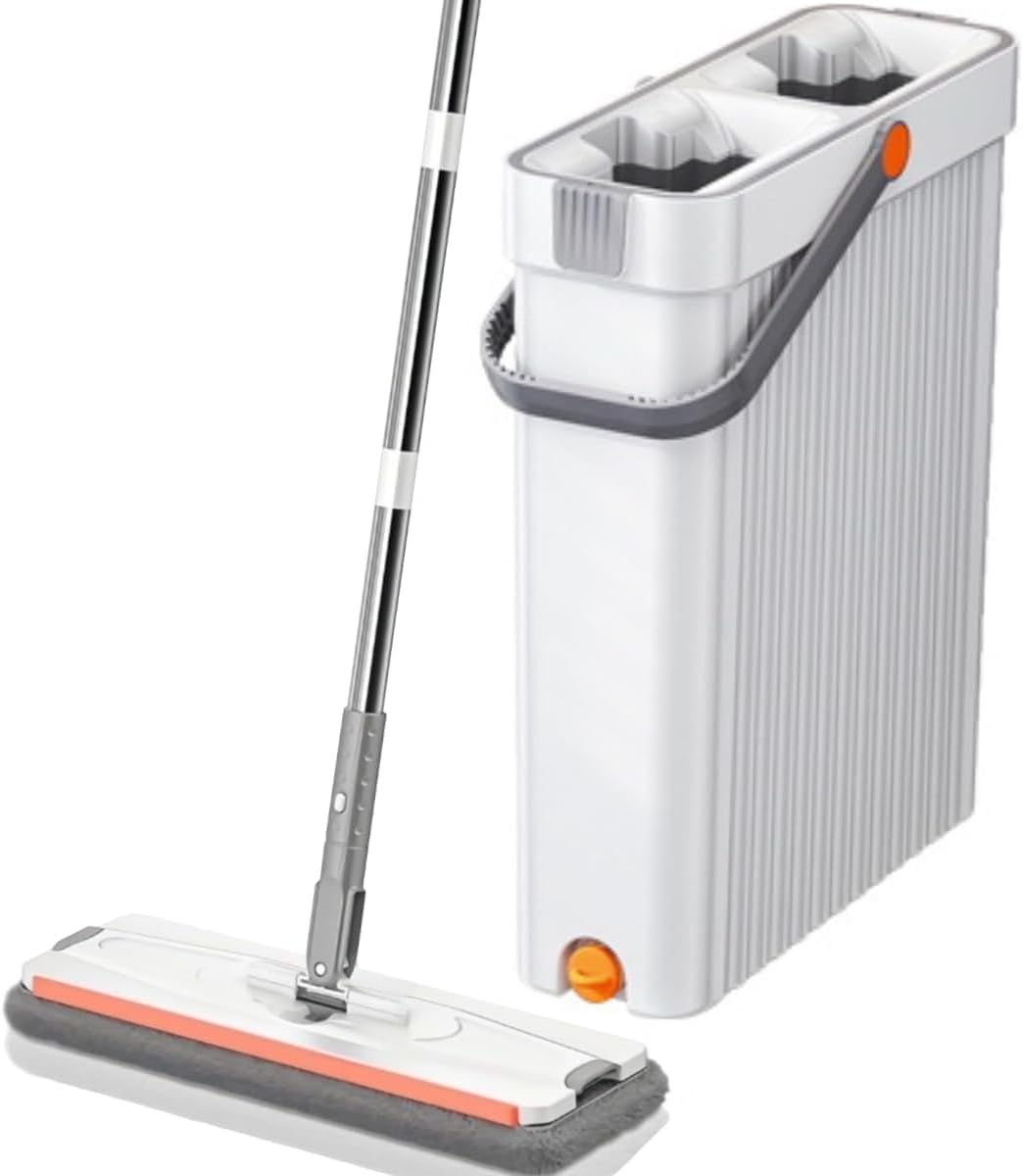 Spotzero By Milton Sterling Flat Mop With Bucket | Cleaning Mop | Dry ...