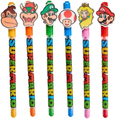 Amazon.com: Super Mario 6 Pack Gel Pens : Office Products