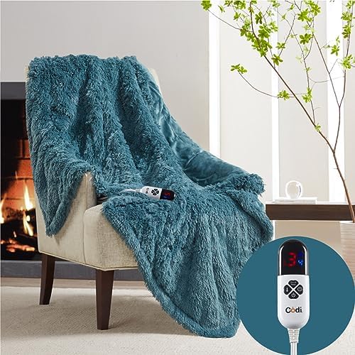 Amazon.com: CAROMIO Heated Blanket Electric Throw, Reversible Flannel ...