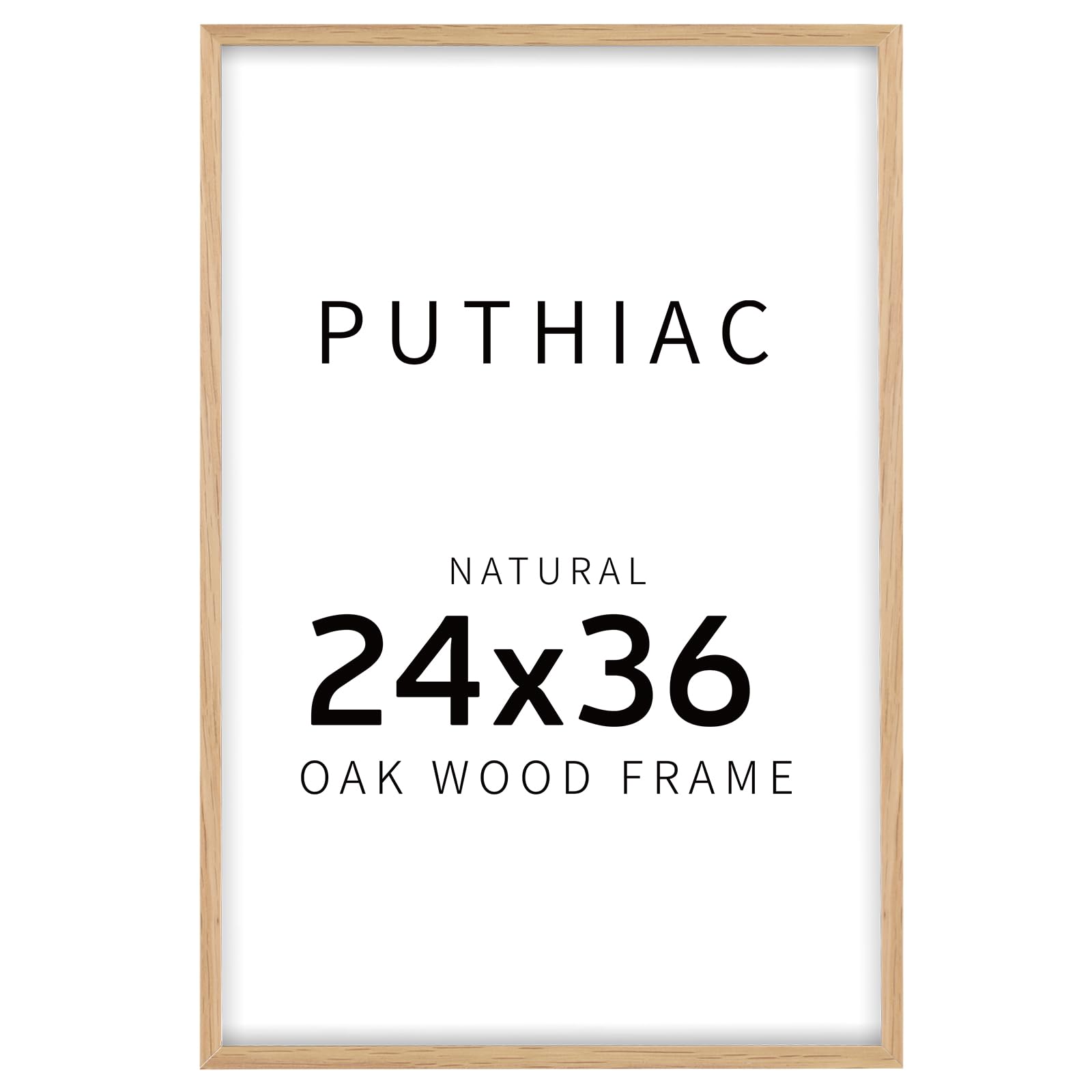 Amazon.com - puthiac 24x36 Oak Wood Picture Frames -24"x36" Poster ...