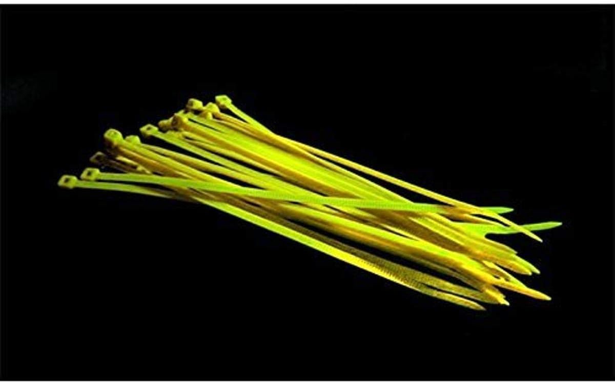 Amazon.com: Bitspower UV-Reactive Cable Tie, UV Yellow, 20-Pack ...