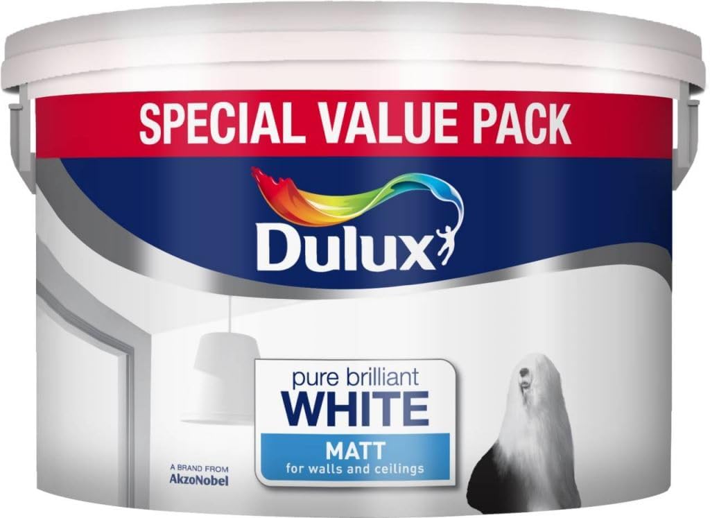 Dulux Rich Matt 7L Pure Brilliant White : Amazon.co.uk: DIY & Tools