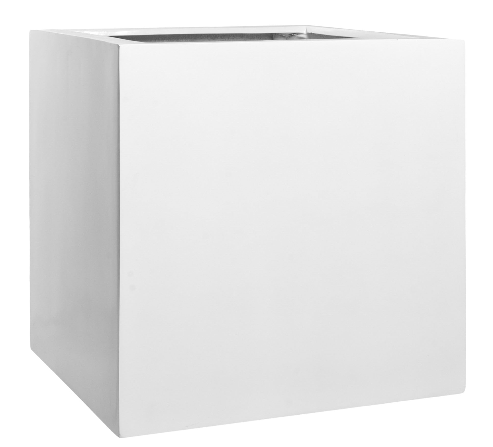 Amazon.com : Pottery Pots Block XL Fiberstone Indoor Outdoor Modern ...