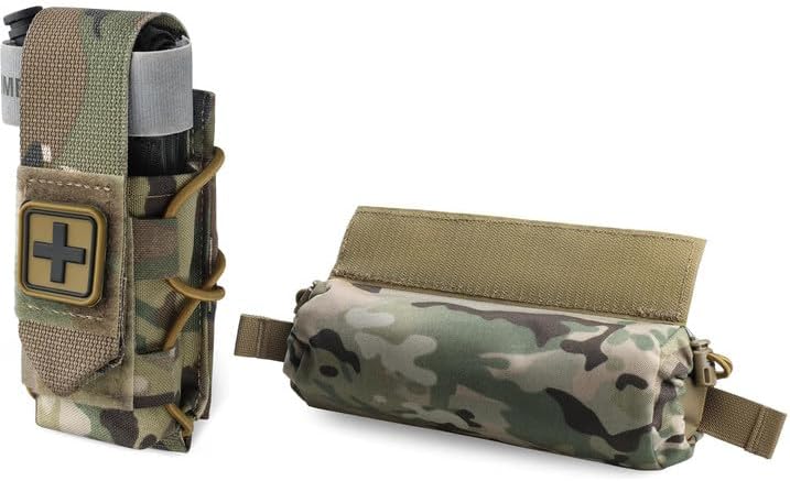 Amazon.com: WYNEX Tactical First Aid Drop Dump Pouch, MOLLE Tourniquet ...