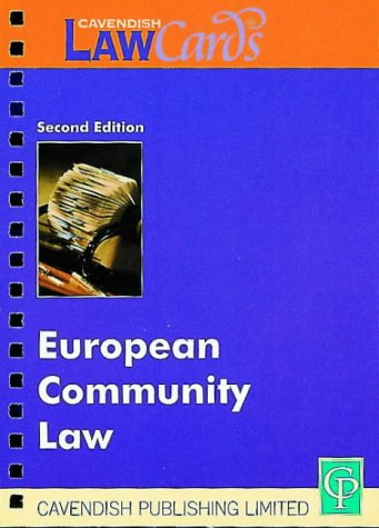 EC Law (Lawcards): Cavendish Publishing, Limited, Cavendish Publishing ...