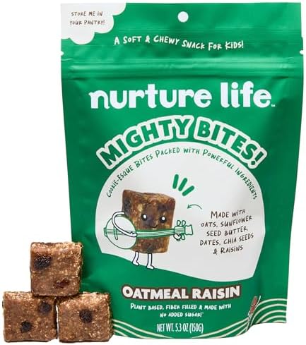 Amazon.com: Nurture Life Mighty Bites, Oatmeal Raisin, 1 Pack, Healthy ...