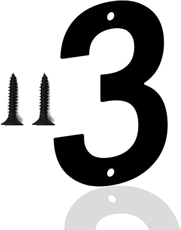 Amazon.com: Metal Door Numbers, Metal Letters, Black House Address ...