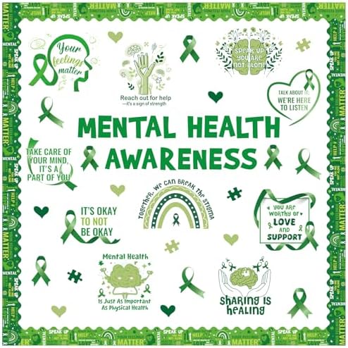Amazon.com: Wxiben Mental Health Classroom Decorations - Mental Health ...