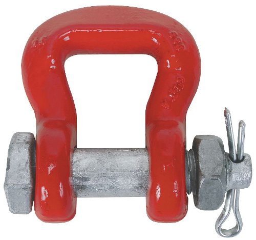 Alloy Safety Shackle, Round Pin, 70000 lb.: Pulling And Lifting ...